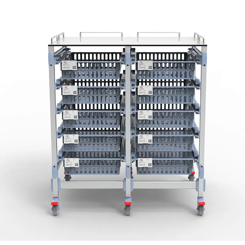 carro médico con ruedas; carro de almacenamiento; carros de medicamentos móviles; carro de ...